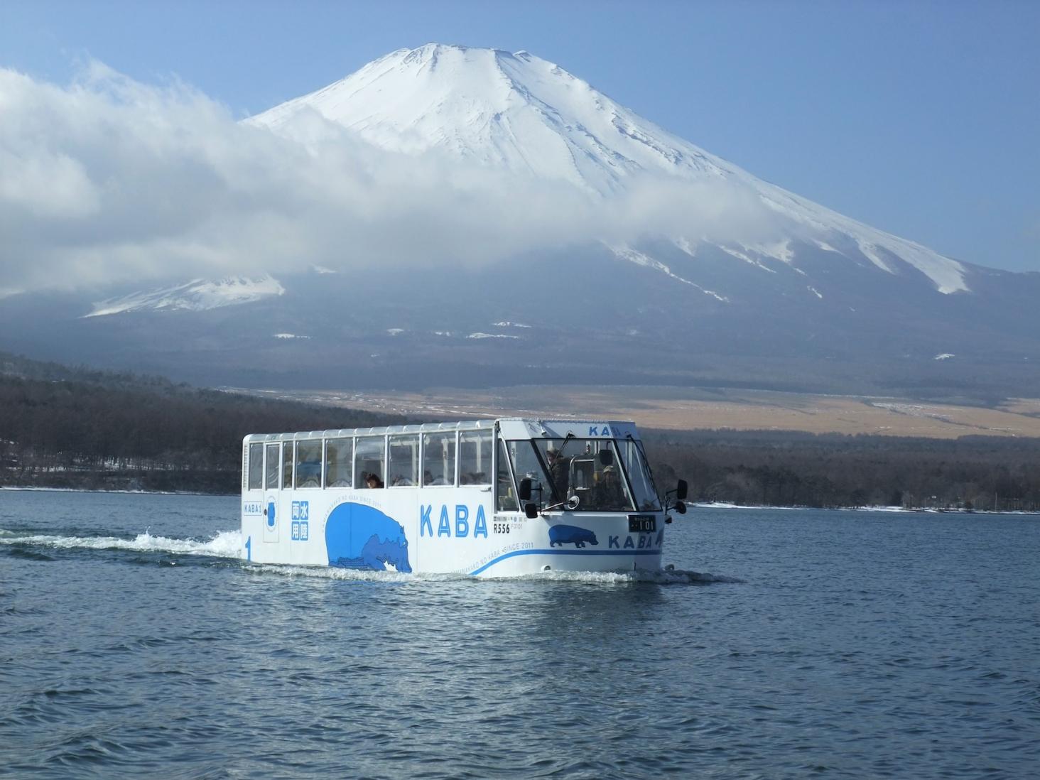Amphibious bus YAMANAKAKO NO KABA | What to See & Do | Visit Lake ...